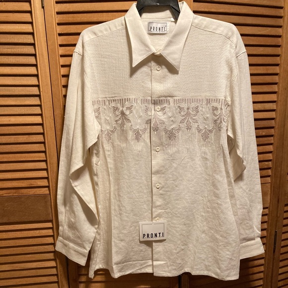Pronti Collection by Phita | Shirts | Pronti Rare Design Ivory Linen ...